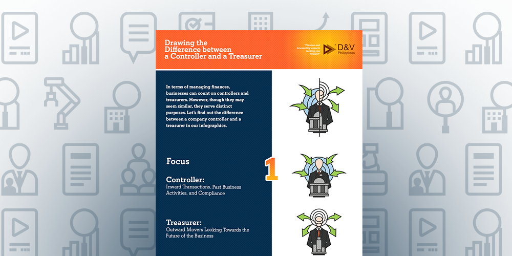 Drawing the Difference between a Controller and a Treasurer